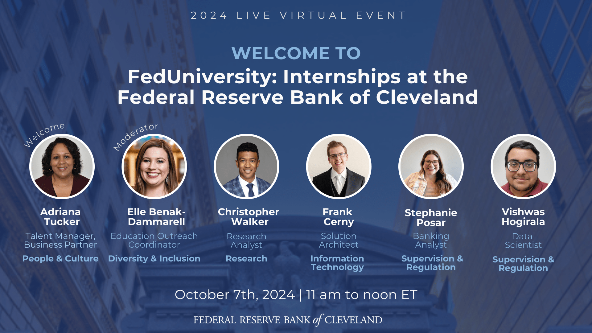 FedUniversity: Internships at the Federal Reserve Bank of Cleveland